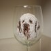 Custom Dog Hand Painted Glass - Etsy
