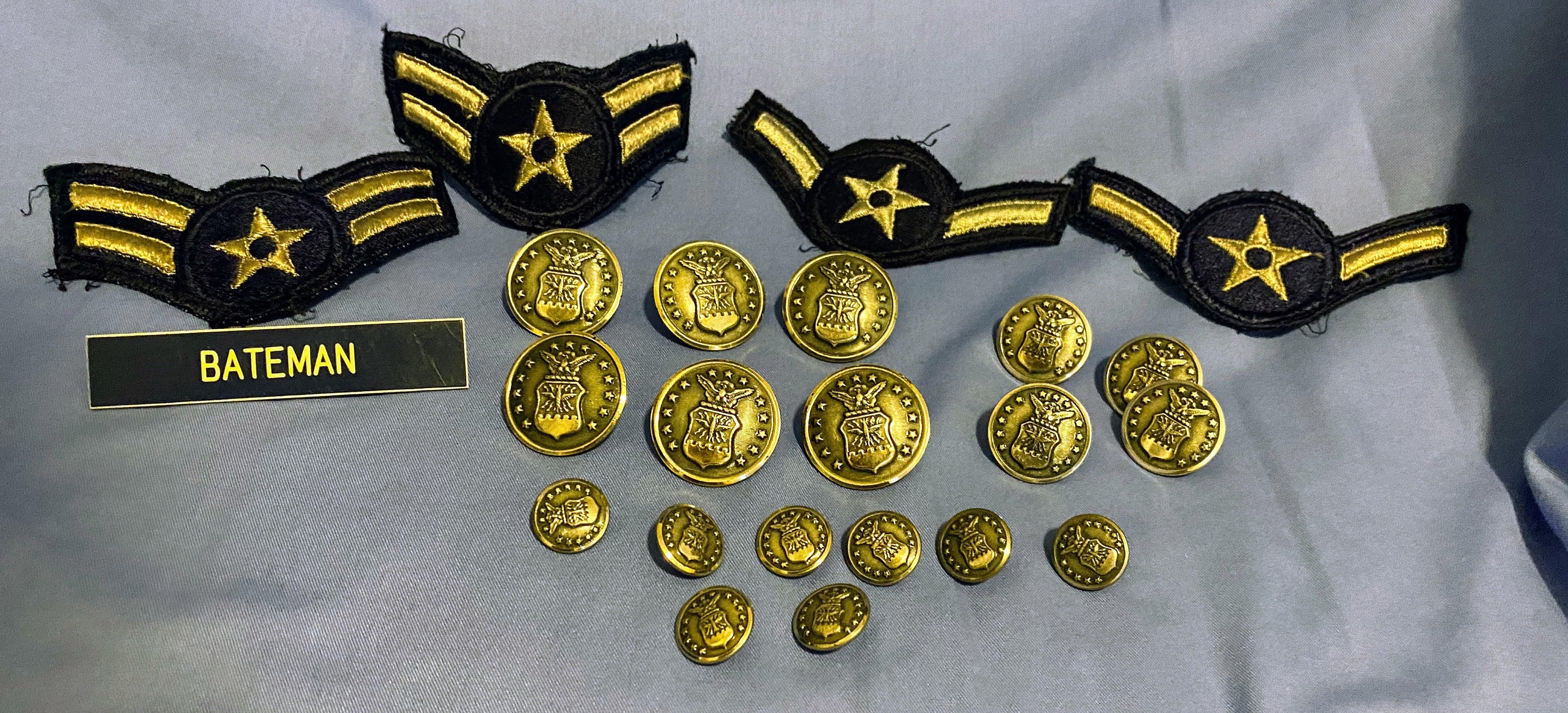 Vintage Brass Military Buttons and Military Bar Patches. - Etsy