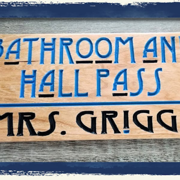 Bathroom Pass - Etsy