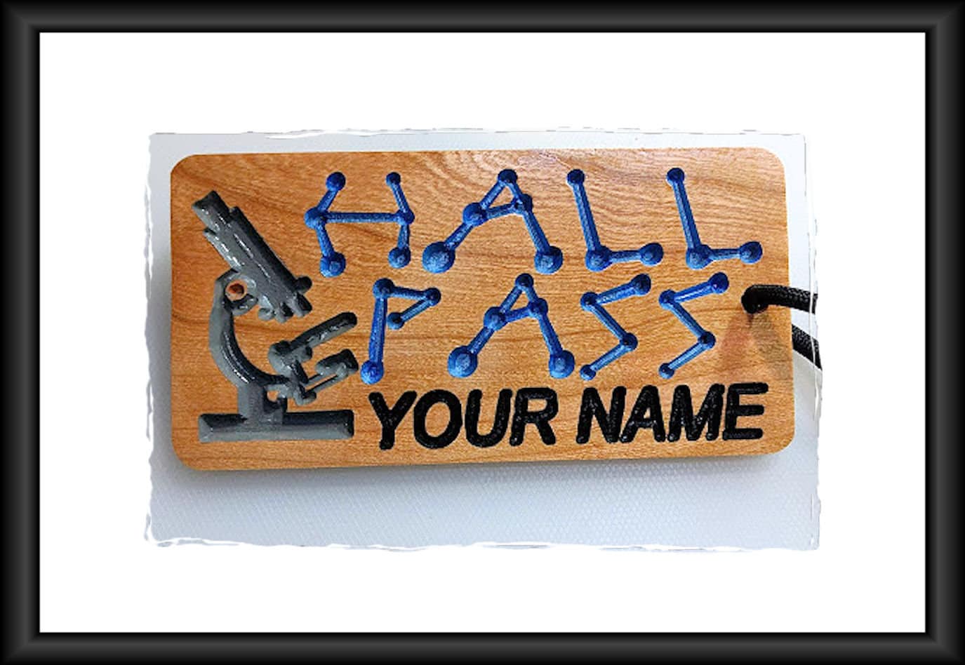 SCIENCE HALL PASS Teacher Gift Microscope Lab Biology - Etsy