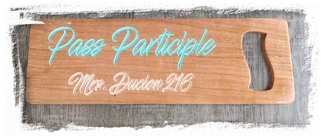 PLAYFUL ENGLISH PASS A Personalized or Hall Bathroom Pass Color Choices ...
