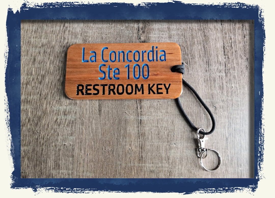BATHROOM RESTROOM KEYS Holder | Doctor Dentist Office, Church or ...