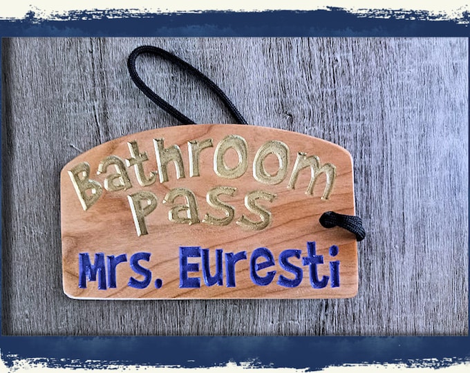 School Hall Passes Restroom Nurse Library Pases Escuela Pasillo Baño ...