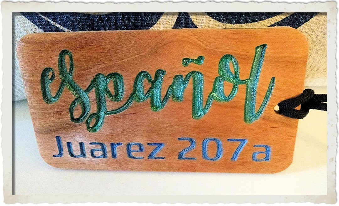 SPANISH HALL PASS | Spanish Teachers Personalized Gift | Hand Painted ...