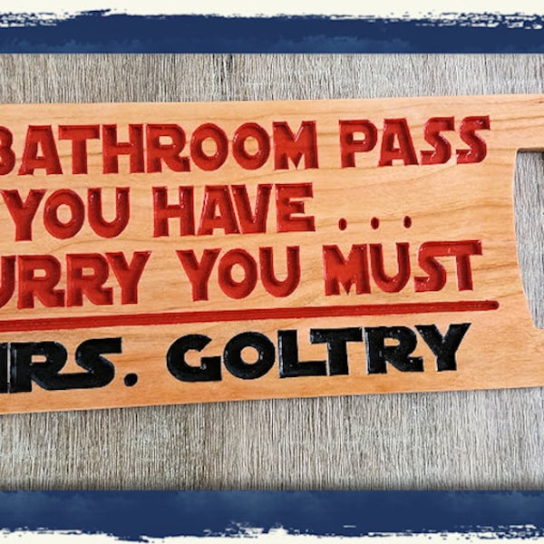 Restroom Passes - Etsy