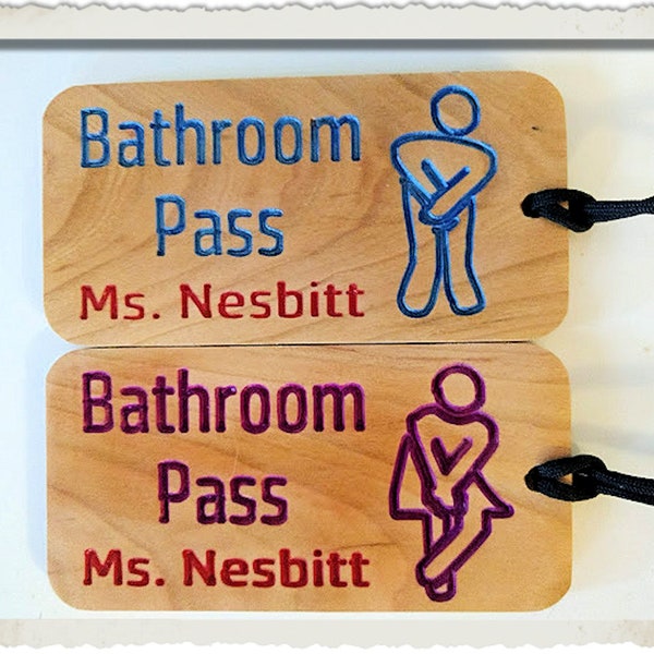 Girl Bathroom Passes - Etsy