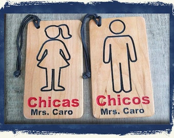 Bathroom Pass - Etsy