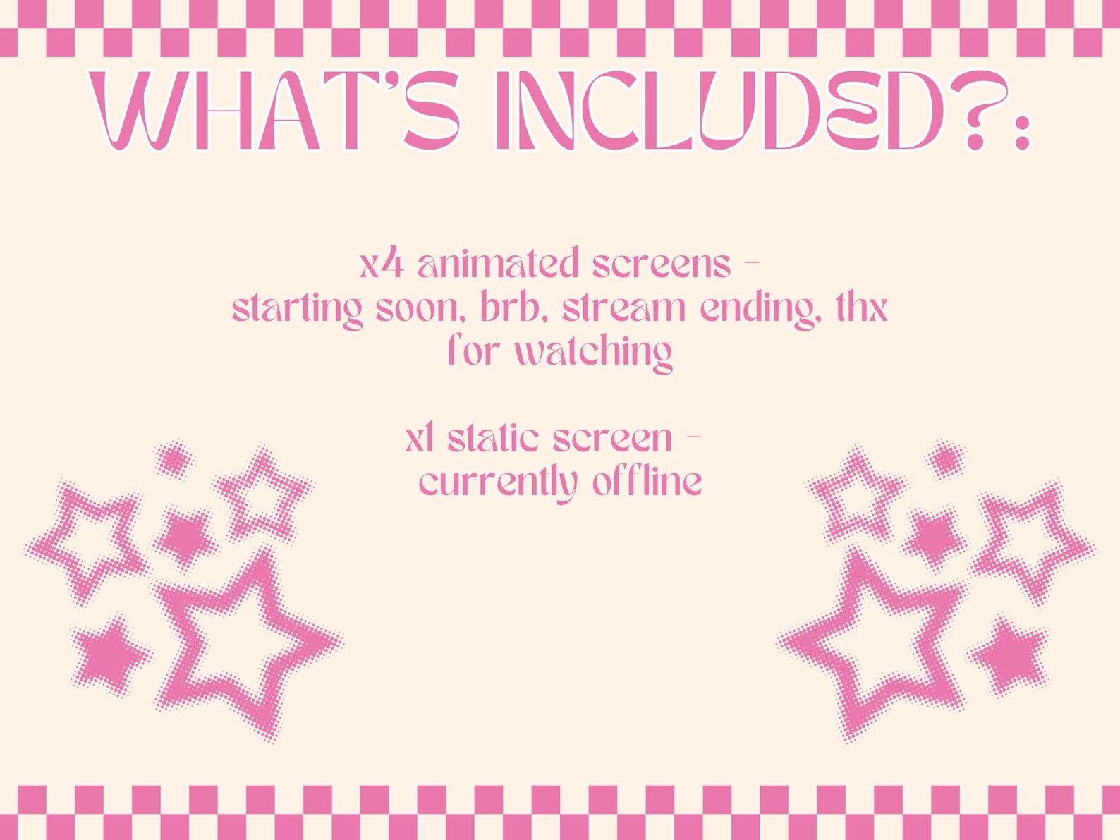 Animated Y2K Stream and Static Screens Bundle, Twitch Overlay ...