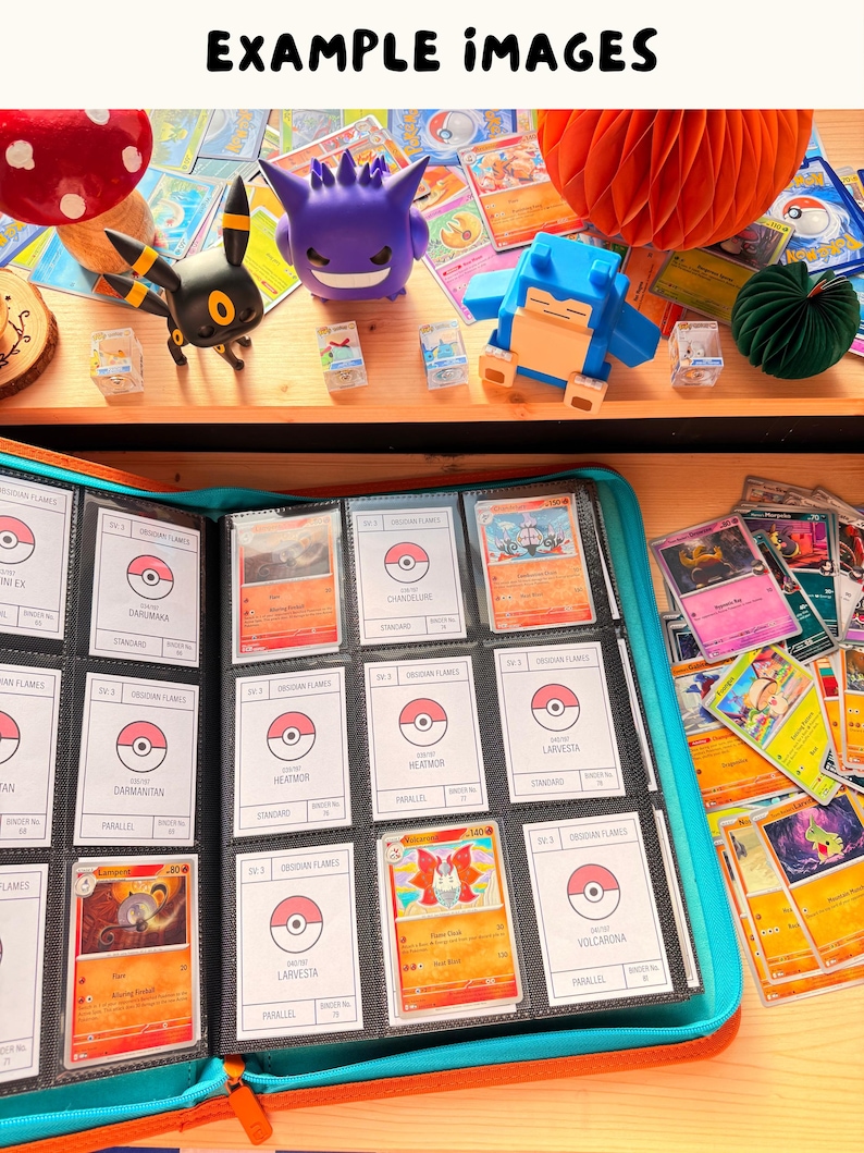 PHANTASMAL FLAMES Pokémon Binder Placeholder Cards | Printable Master ...