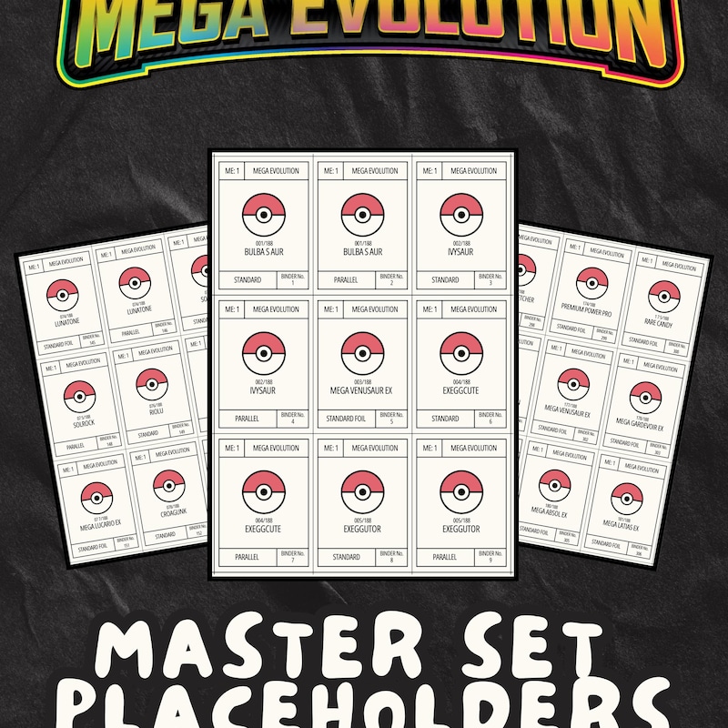 Pokedex Placeholders - Etsy