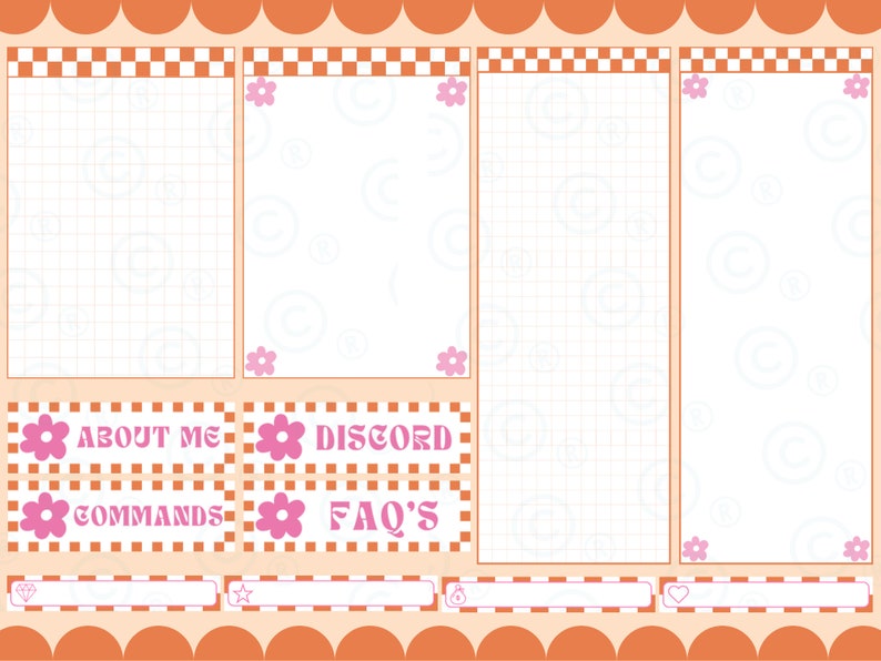 Retro Stream Overlay for Twitch, Aesthetic 60s Animated Gaming Overlay ...