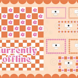 Retro Stream Overlay for Twitch, Aesthetic 60s Animated Gaming Overlay ...