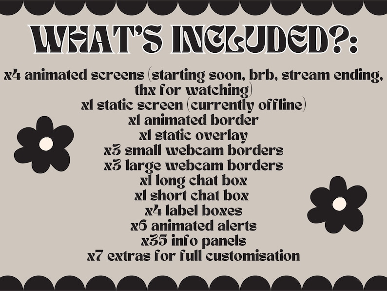 Animated Stream Bundle, Black Twitch Stream Overlays, Emo Youtube ...