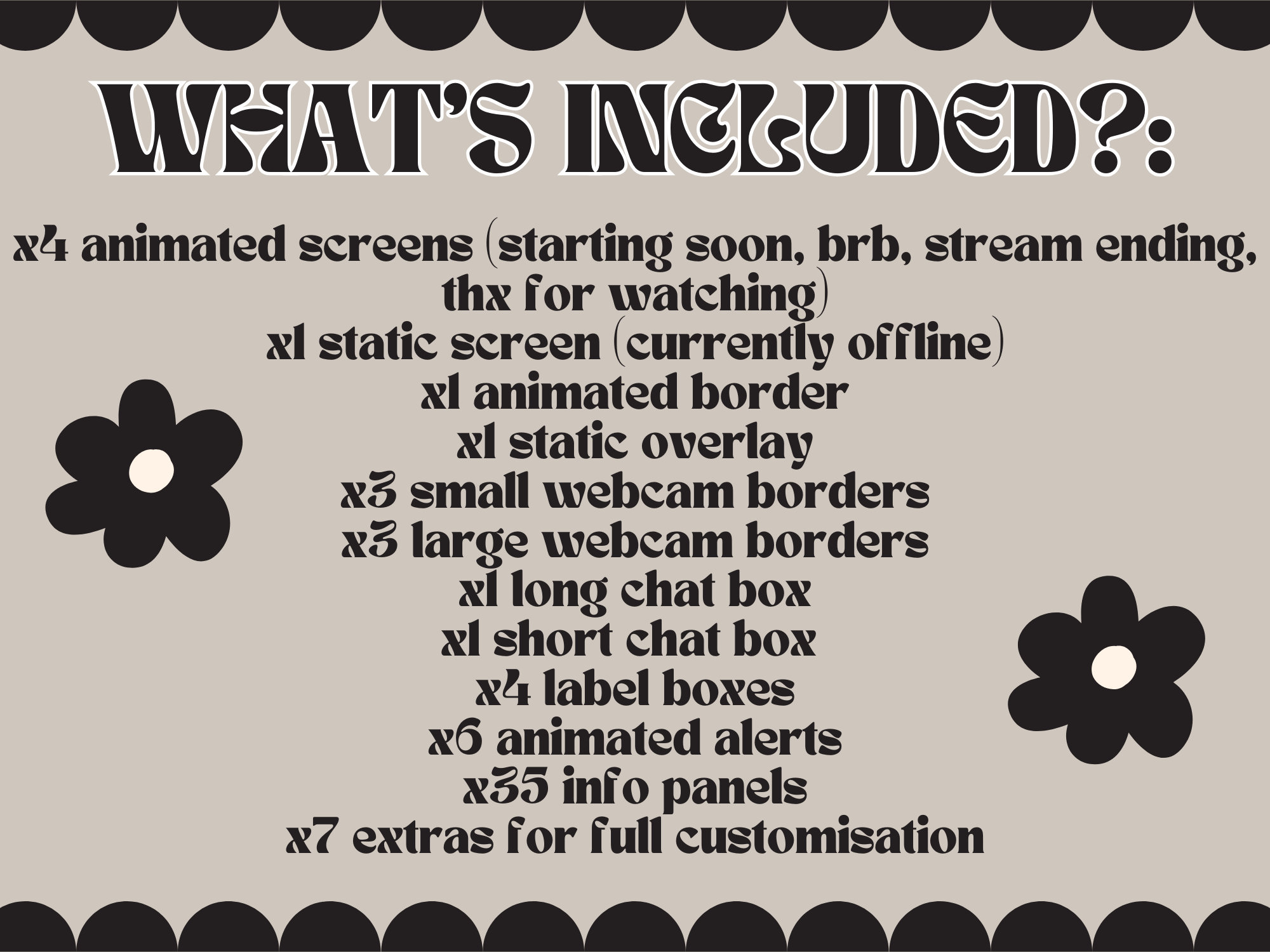Animated Stream Bundle, Black Twitch Stream Overlays, Emo Youtube ...