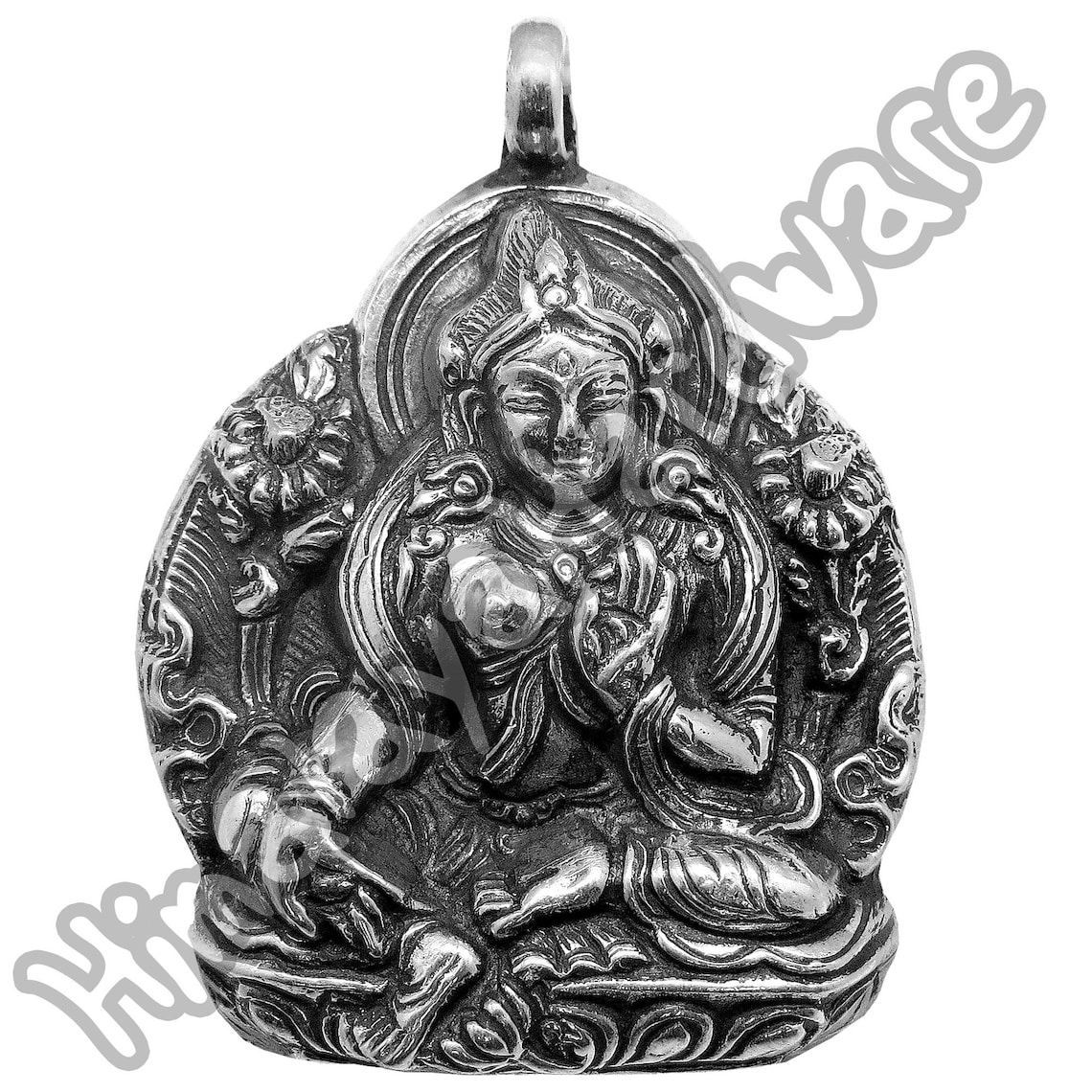 Silver Tara Pendant: Tibet Nepal Buddha Buddhist .925 Sterling - Etsy