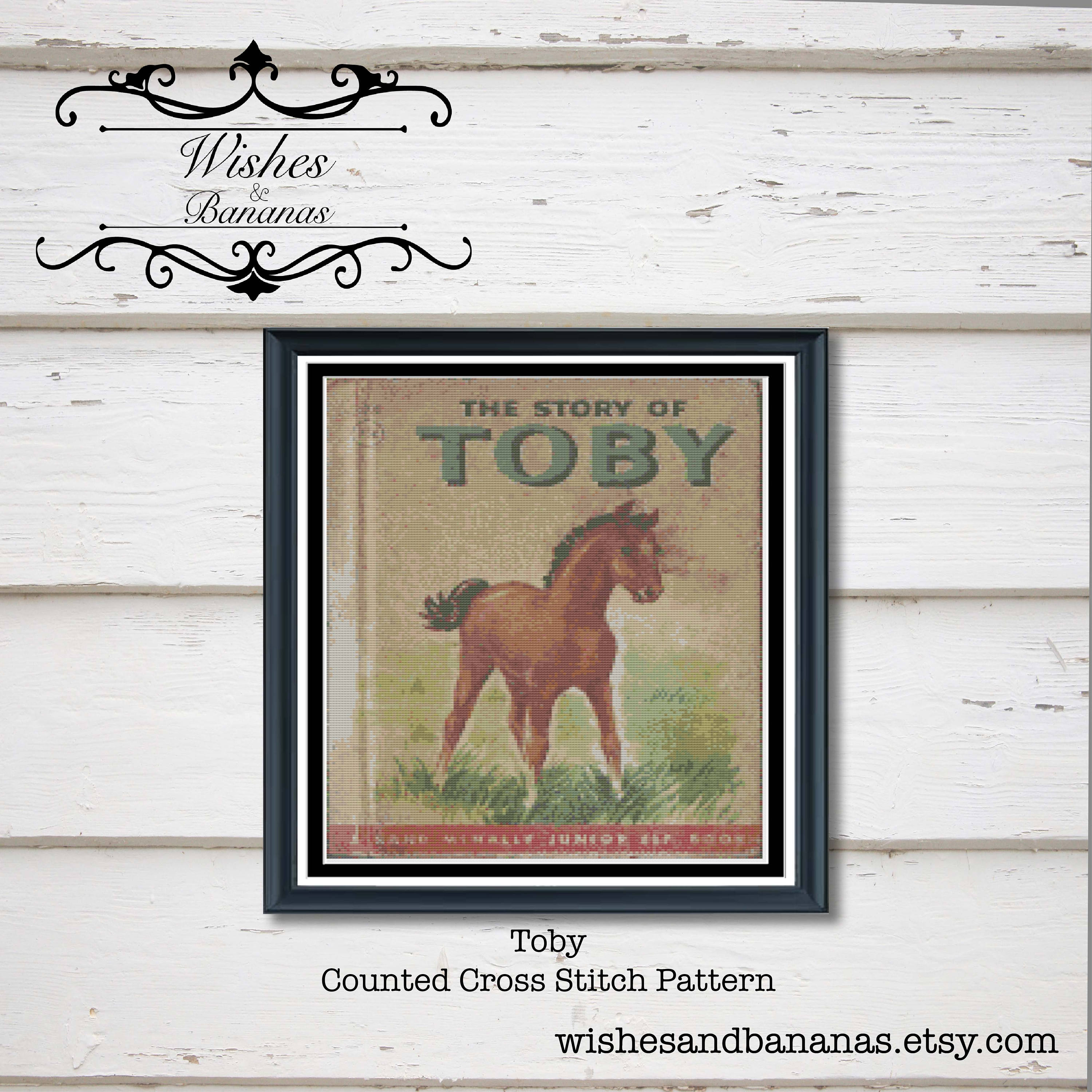 Children's Book Illustration Cross Stitch Pattern Toby Horse Digital ...