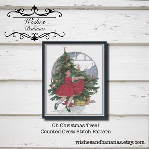 Christmas Cross Stitch Pattern | Oh Christmas Tree | Vintage ...
