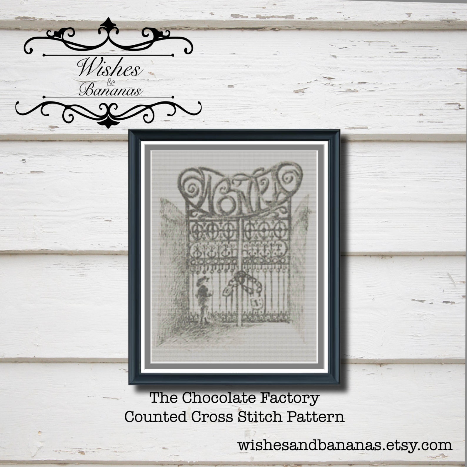 Willy Wonka's Chocolate Factory Counted Cross Stitch - Etsy