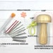 Darning Mushroom Kit- Darning Needles - Wooden Darning Tool - Visible ...
