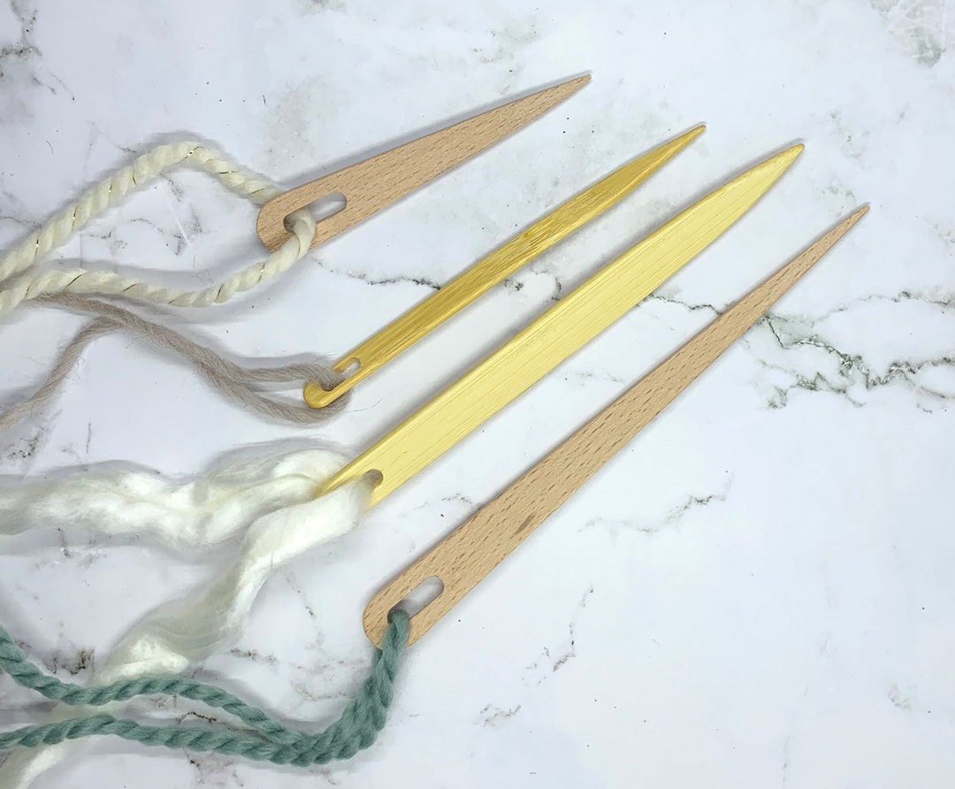 Wood Weaving Needles Set of 4, Weaving Tool, Tapestry Needles - Etsy