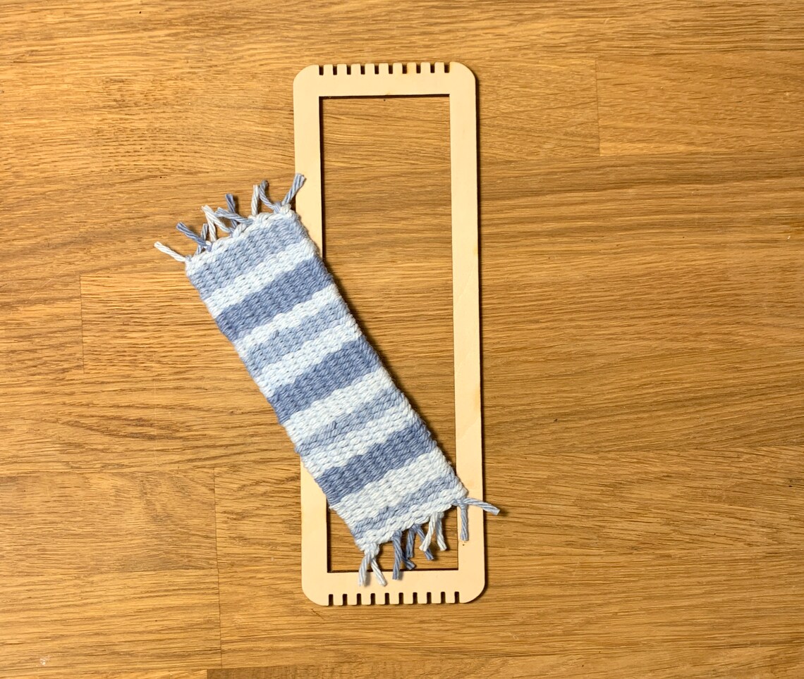 Bookmark Weaving Loom Kit Wood Blue - Etsy