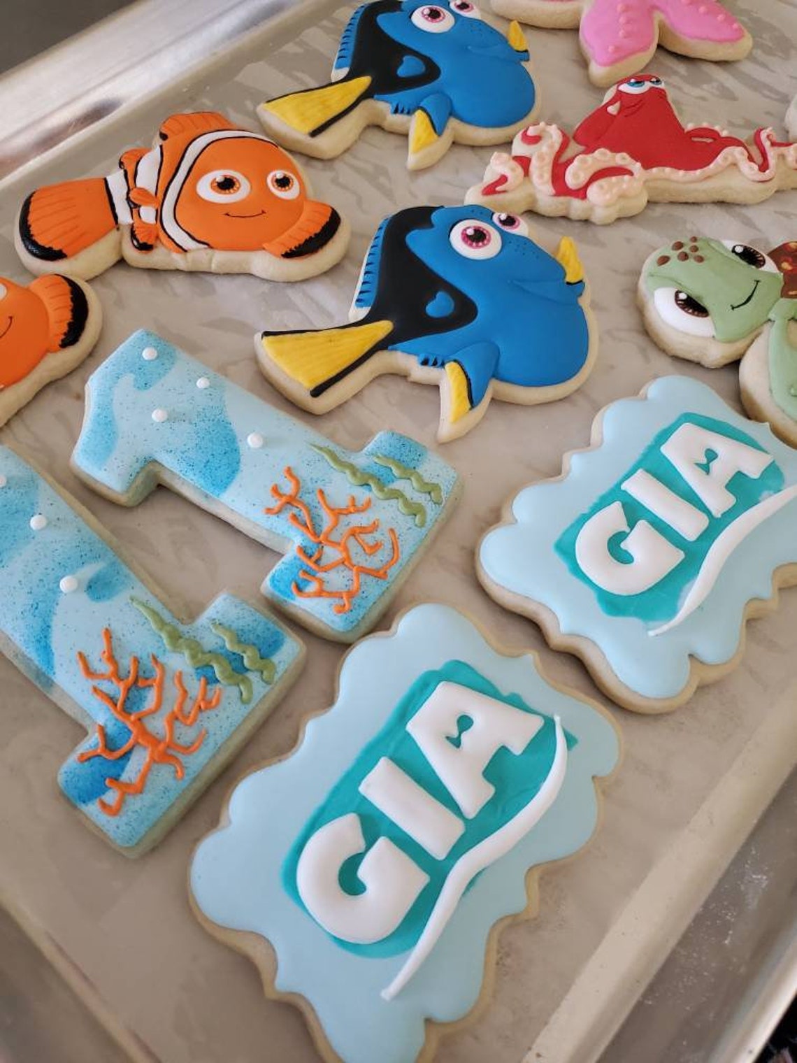 Finding Nemo Cookies Finding Dory Cookies | Etsy