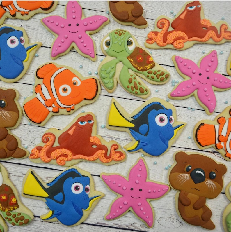 Finding Nemo Cookies Finding Dory Cookies - Etsy