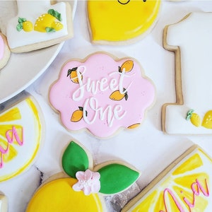 Lemon First Birthday Cookies, Sweet One Cookies - Etsy