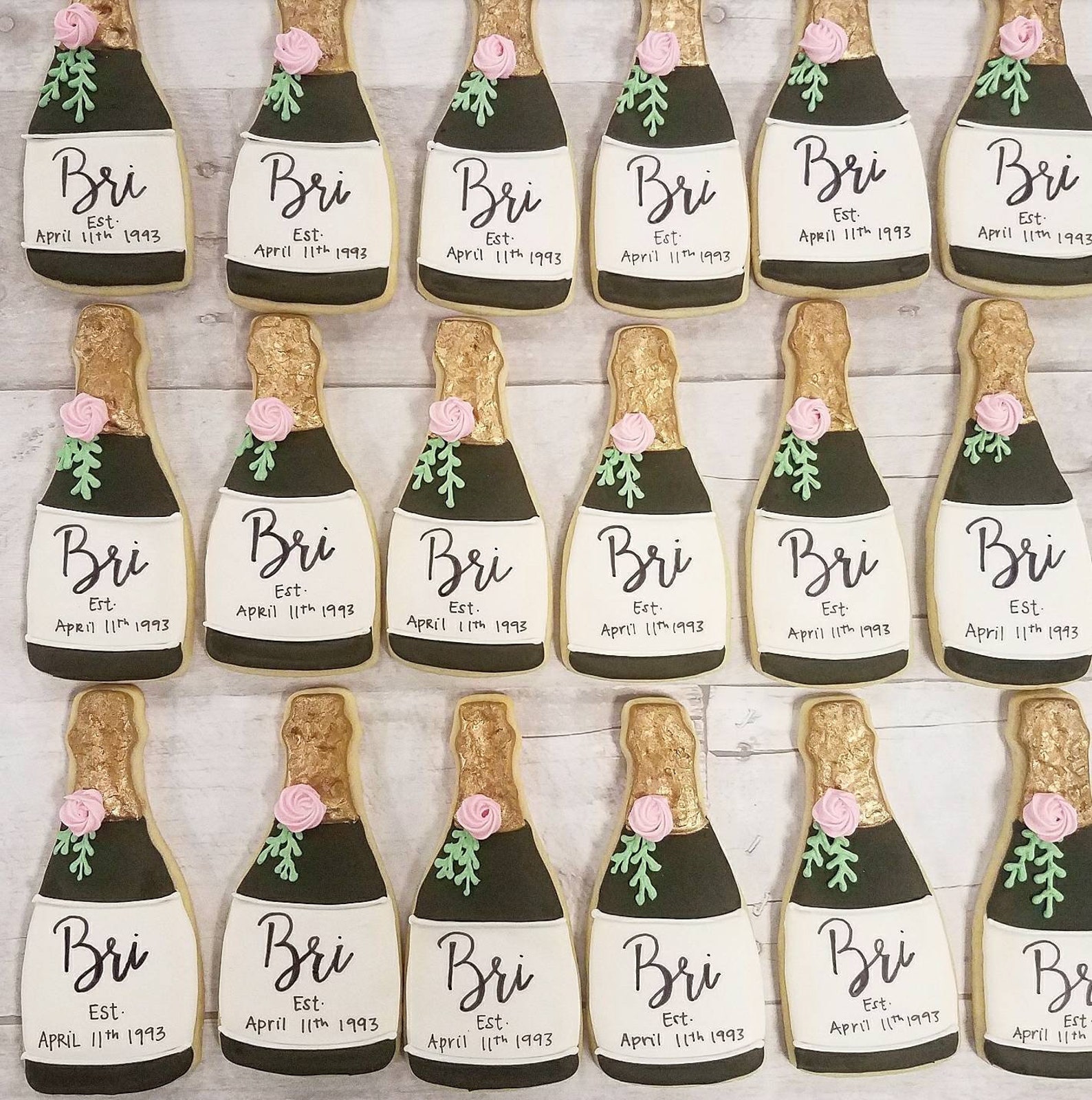 Champagne Bottle Cookies | Etsy