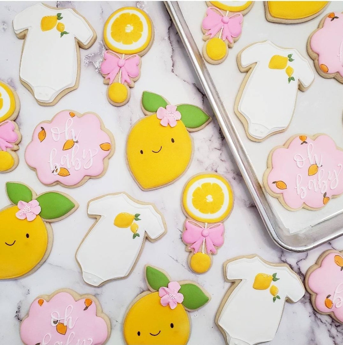 Lemon First Birthday Cookies Sweet One Cookies | Etsy