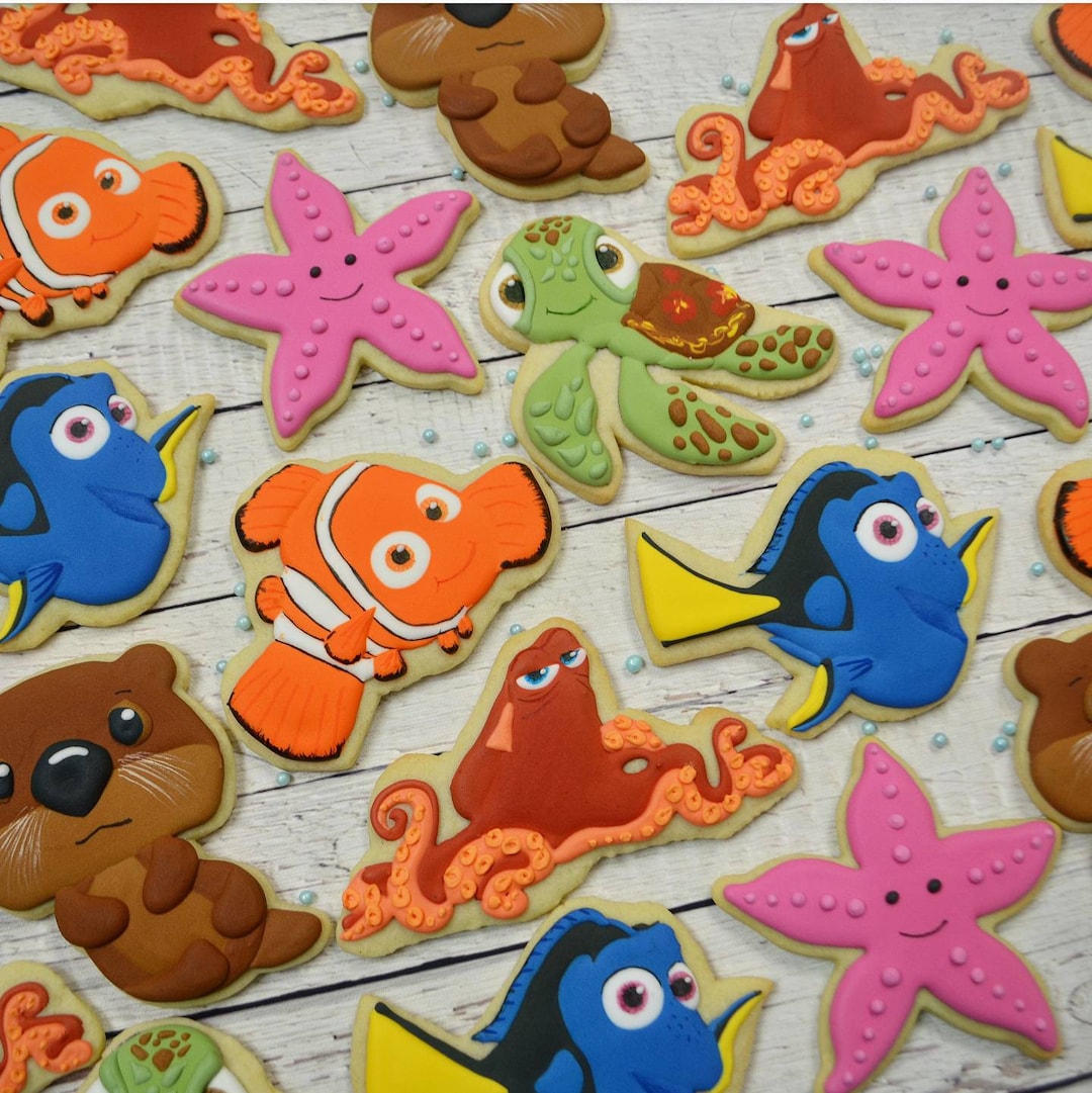 Finding Nemo Cookies Finding Dory Cookies - Etsy