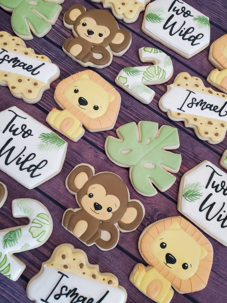 Safari Birthday Cookies, Jungle Cookies - Etsy
