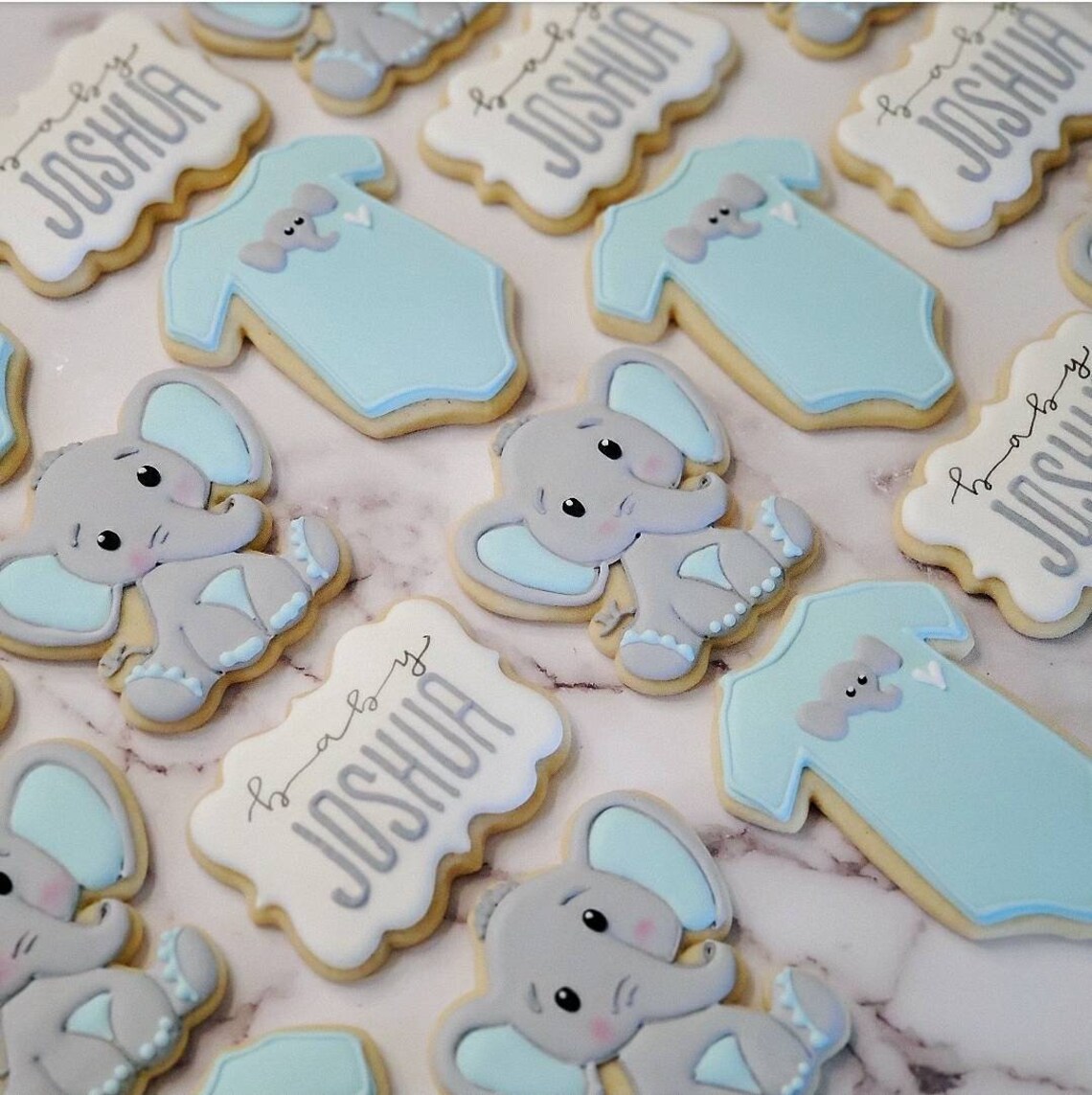 Baby Elephant Cookies Baby Shower - Etsy