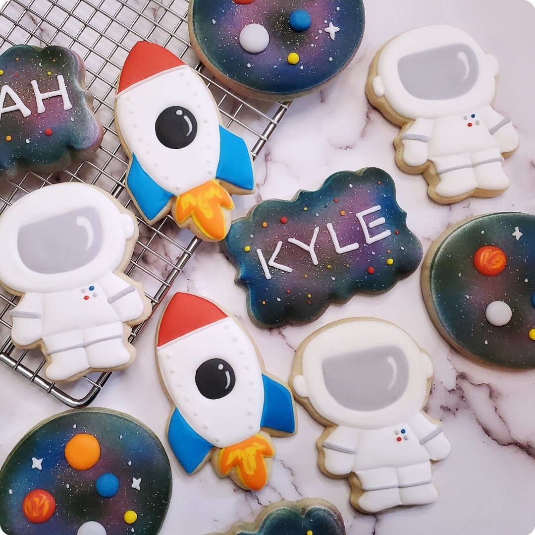 Space Birthday Cookies - Etsy