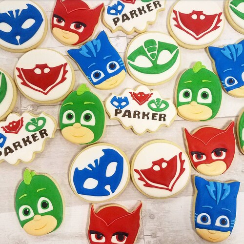 Pj Mask Cookies - Etsy