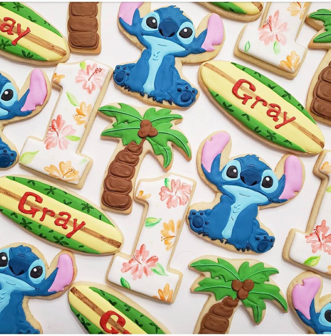 Stitch Birthday Cookies, Lilo and Stitch - Etsy