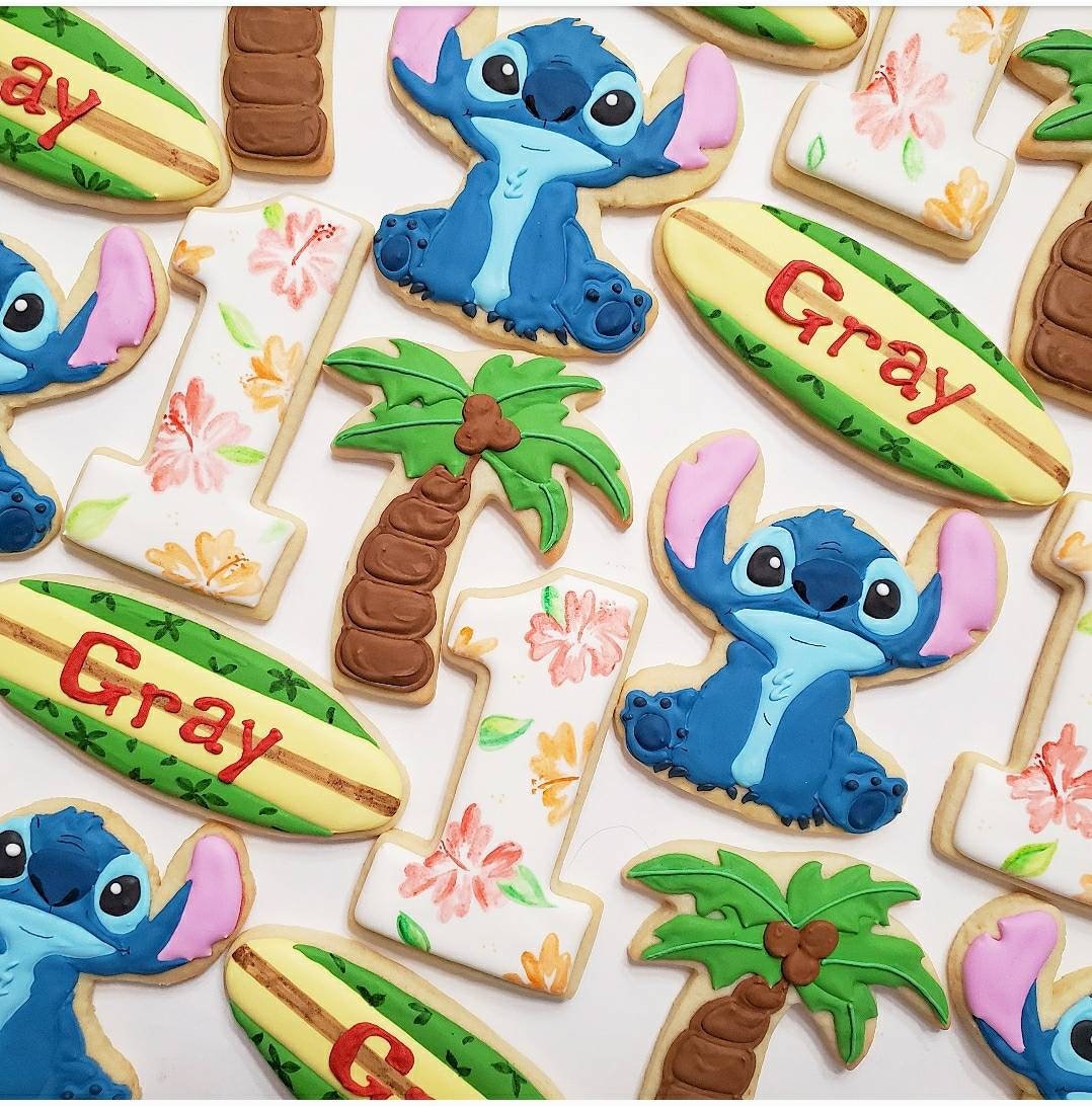 Stitch Birthday Cookies Lilo and Stitch - Etsy Canada