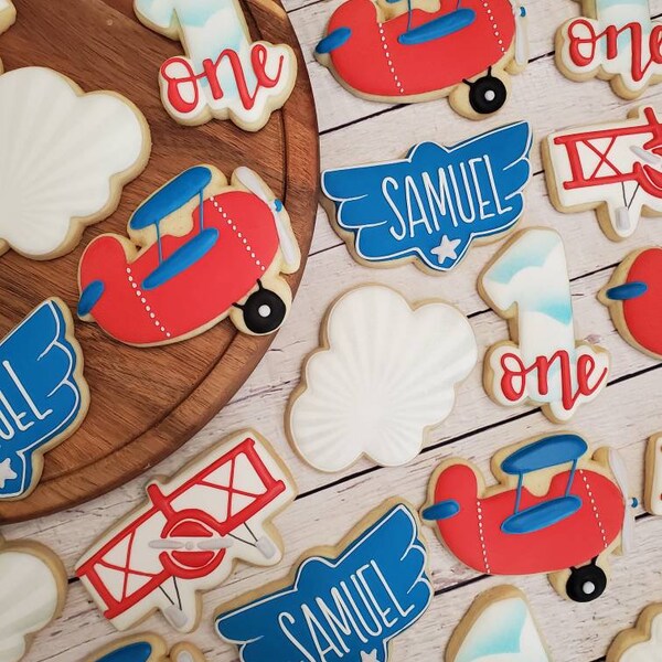 Airplane Cookies - Etsy