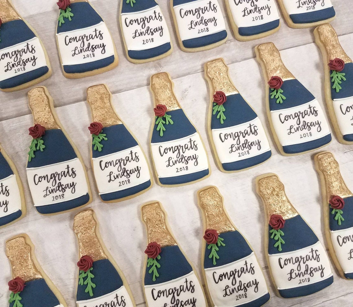 Champagne Bottle Cookies | Etsy
