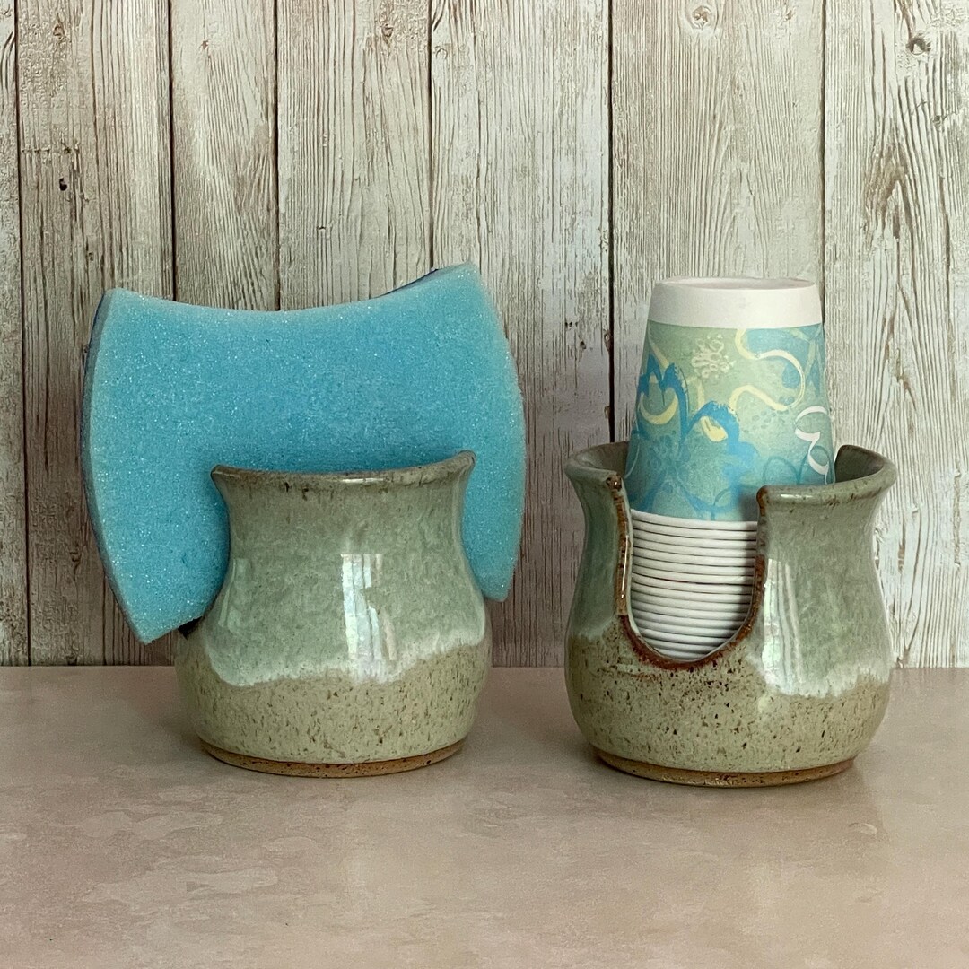 Sponge Holder or Cup Dispenser, Wide Slot, Belly Style - Etsy