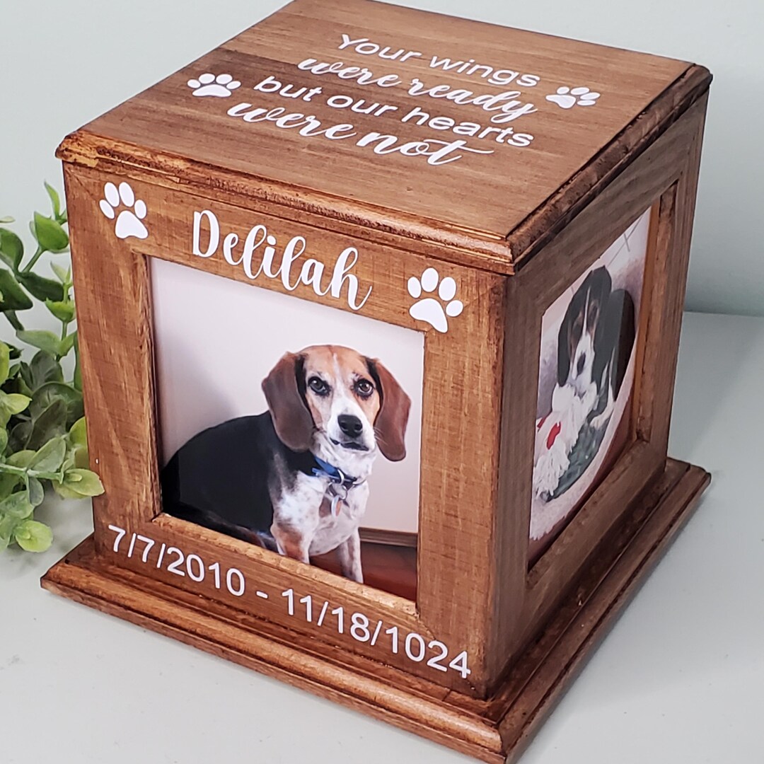 Pet Urn for Ashes, Pet Urn for DOGS, Pet Urn for Cats With Photo, Small ...