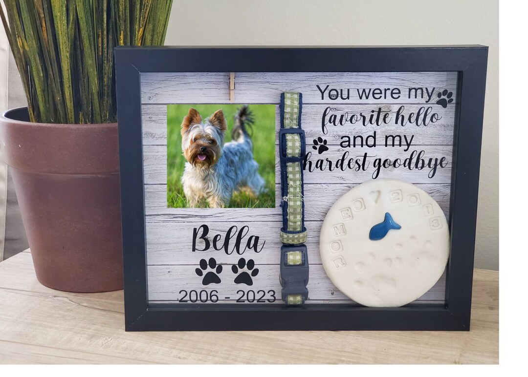 Pet Memorial Frame, Dog Memorial Frame, Pet Memorial Gift, Dog Memorial ...