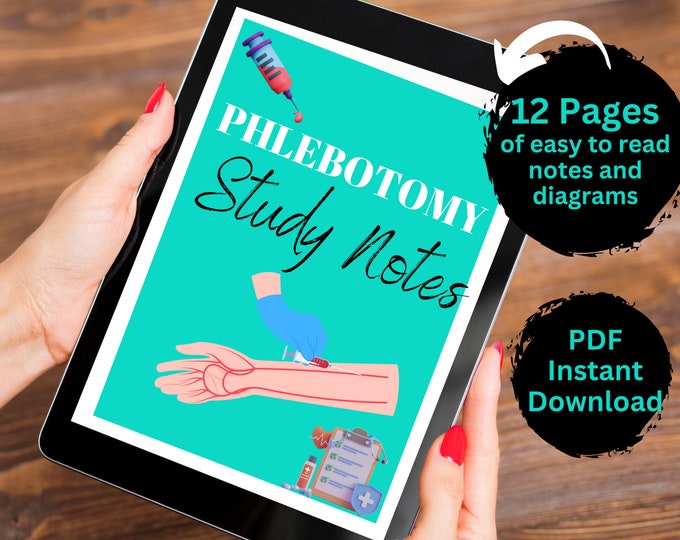Phlebotomy Basics Study Guide - Etsy