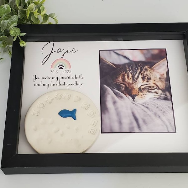 Memorial Paw Print Holder - Etsy