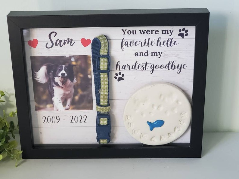 Pet Memorial Frame Pet Memorial Shadowbox Dog Memorial Cat - Etsy