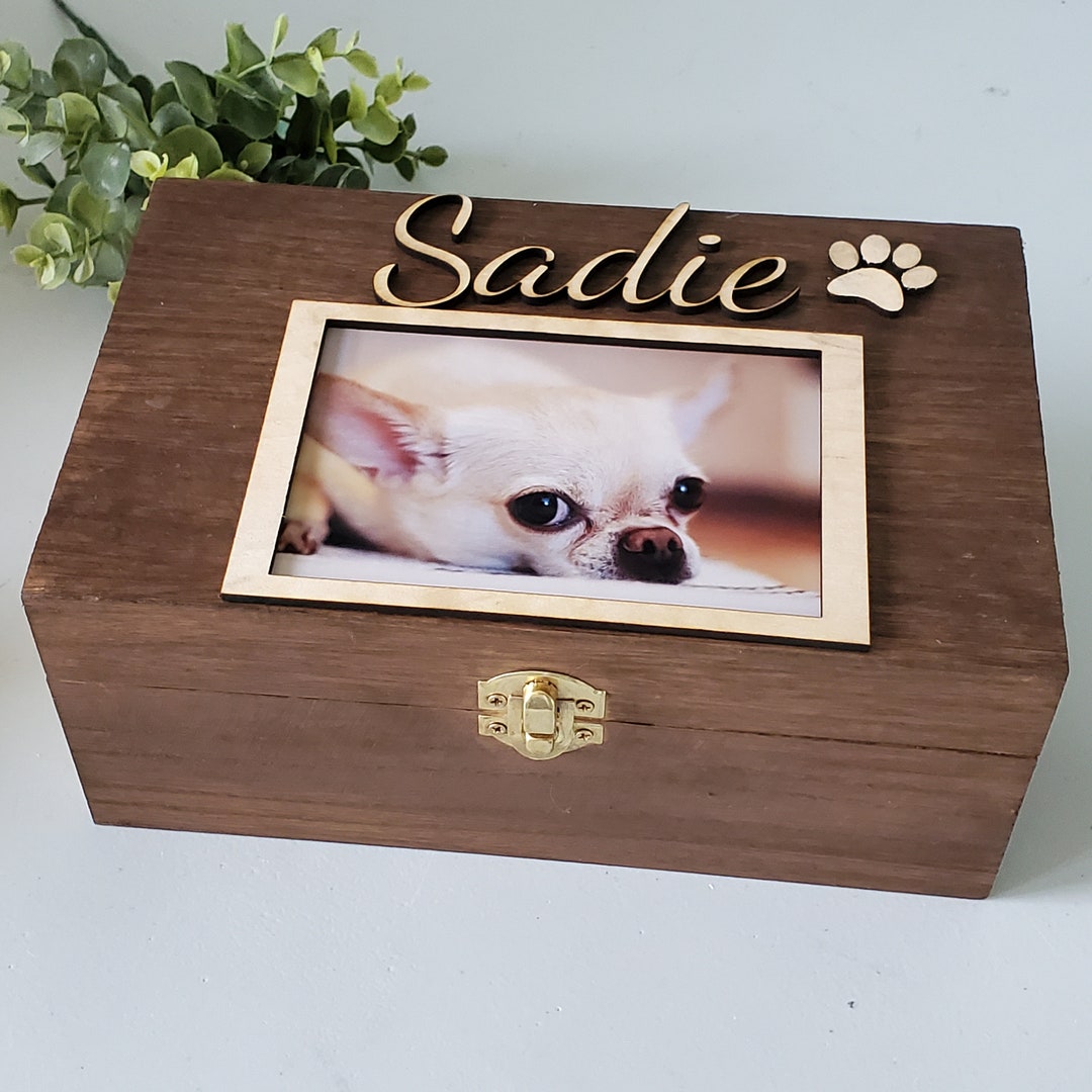 Pet Urn, Urn for Dogs, Pet Urn for Cats, Pet Memorial Box, Wood Pet Urn ...