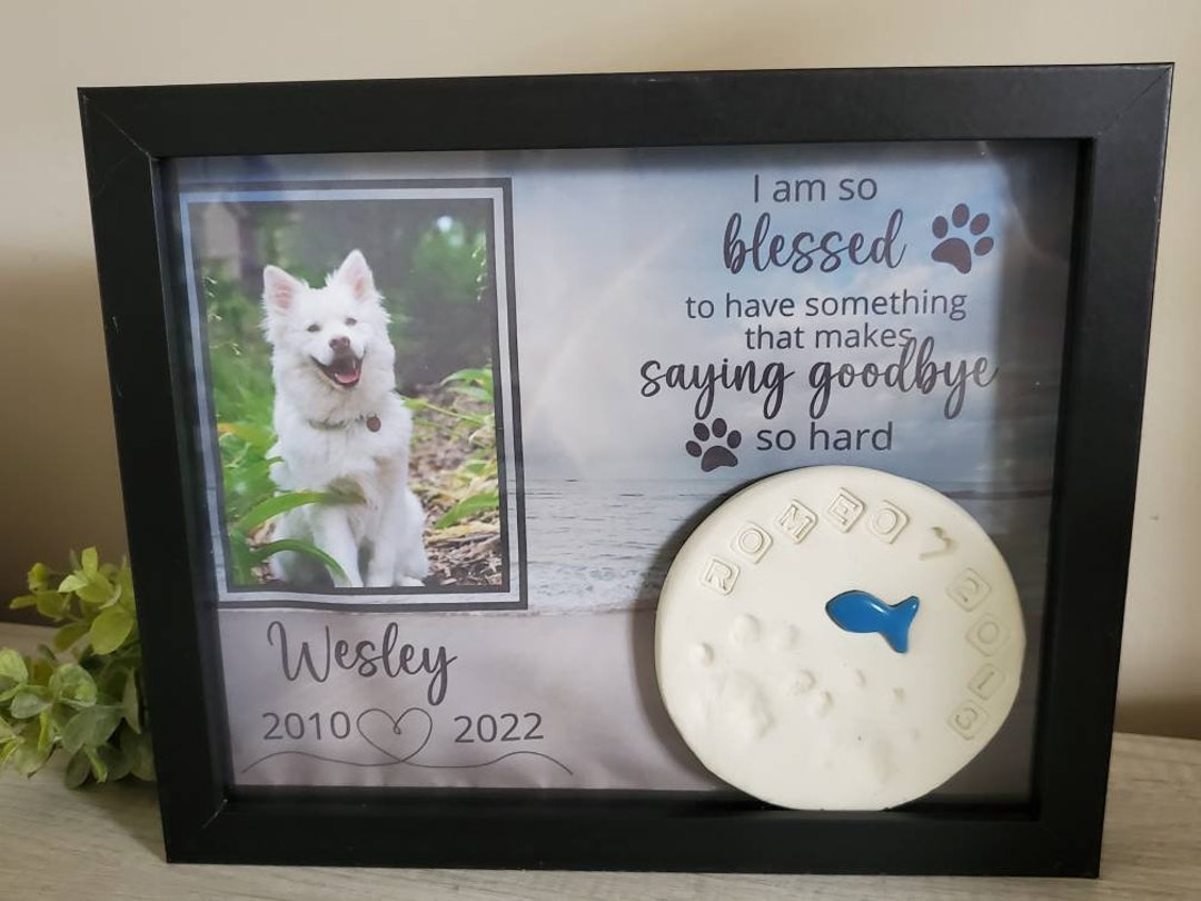 Pet Memorial Shadowbox, Dog Memorial , Cat Memorial, Loss of Pet Gift ...