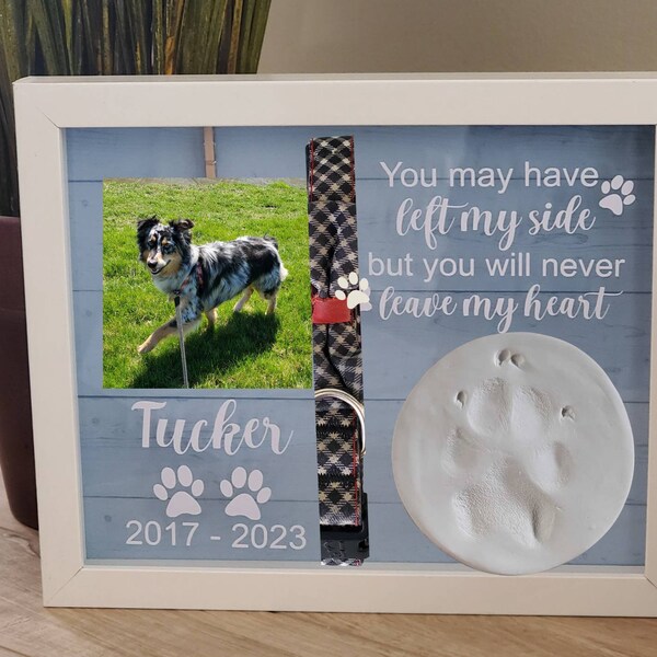 Dog Memorial Shadow Box - Etsy
