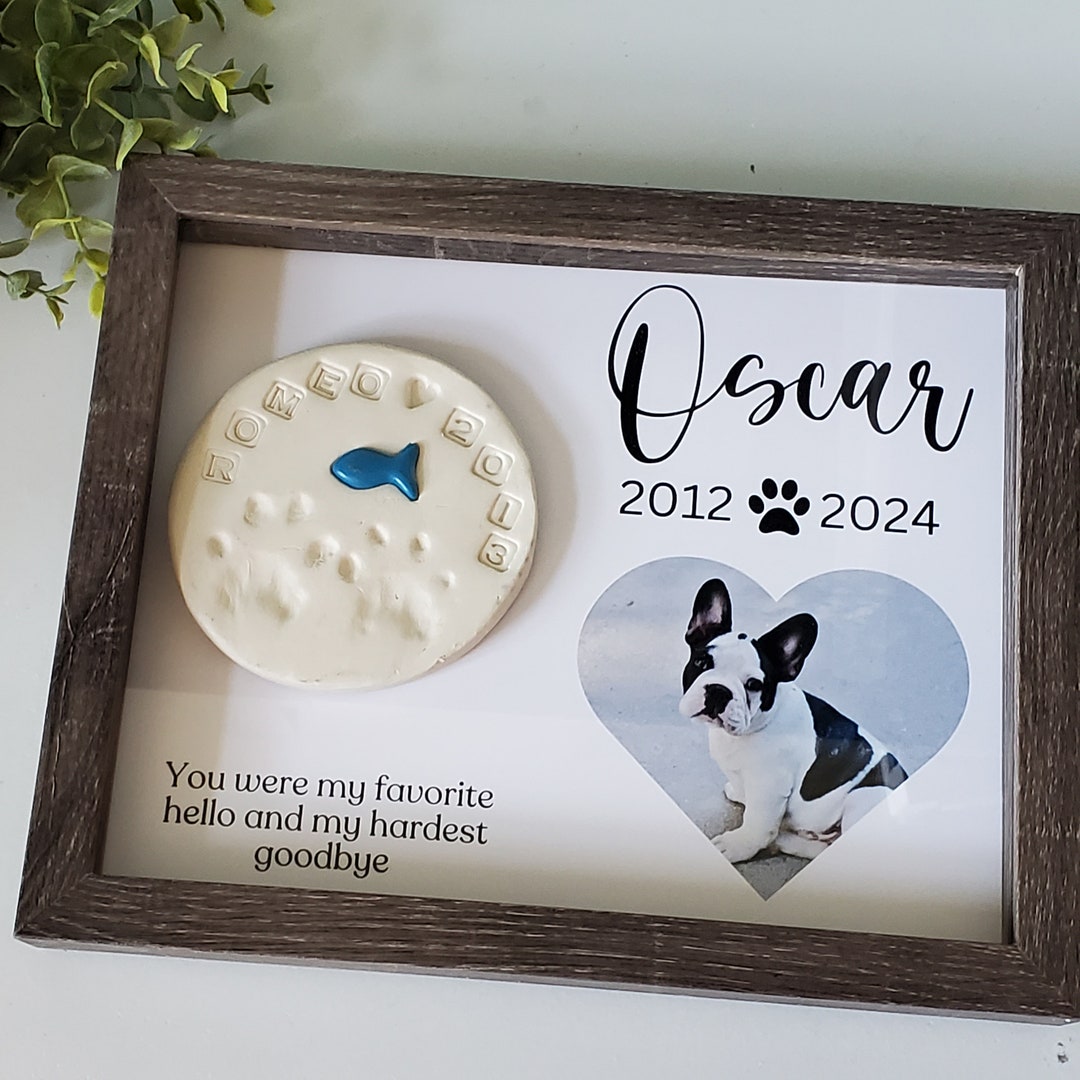 Pet Memorial Frame, Dog Memorial, Pet Shadowbox, Cat Memorial Frame ...