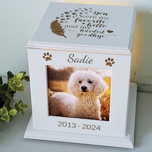 Engraved Pet Urn, Pet Urn With Photo, Pet Urn for Cats, Pet Urn for ...
